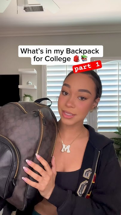 What’s in my Backpack for College 🎒📚(1/2) #college #essentials # ...