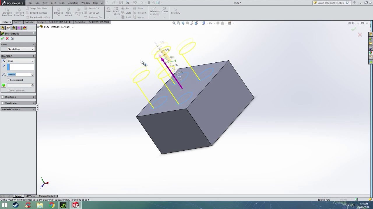 Solidworks - How to Make a Lego Brick |Tutorial| - YouTube