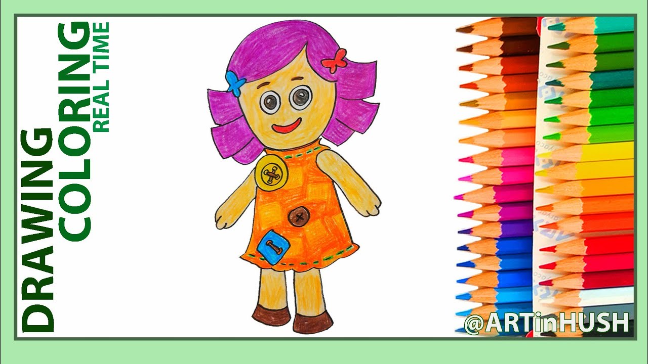 How to draw Dolly 🤷🏻‍♀️ Toy Story character Drawing Colouring 🎨 How to ...