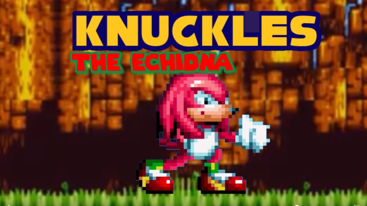 Knuckles The Echidna sprite animation egg-robo’s revenge - YouTube