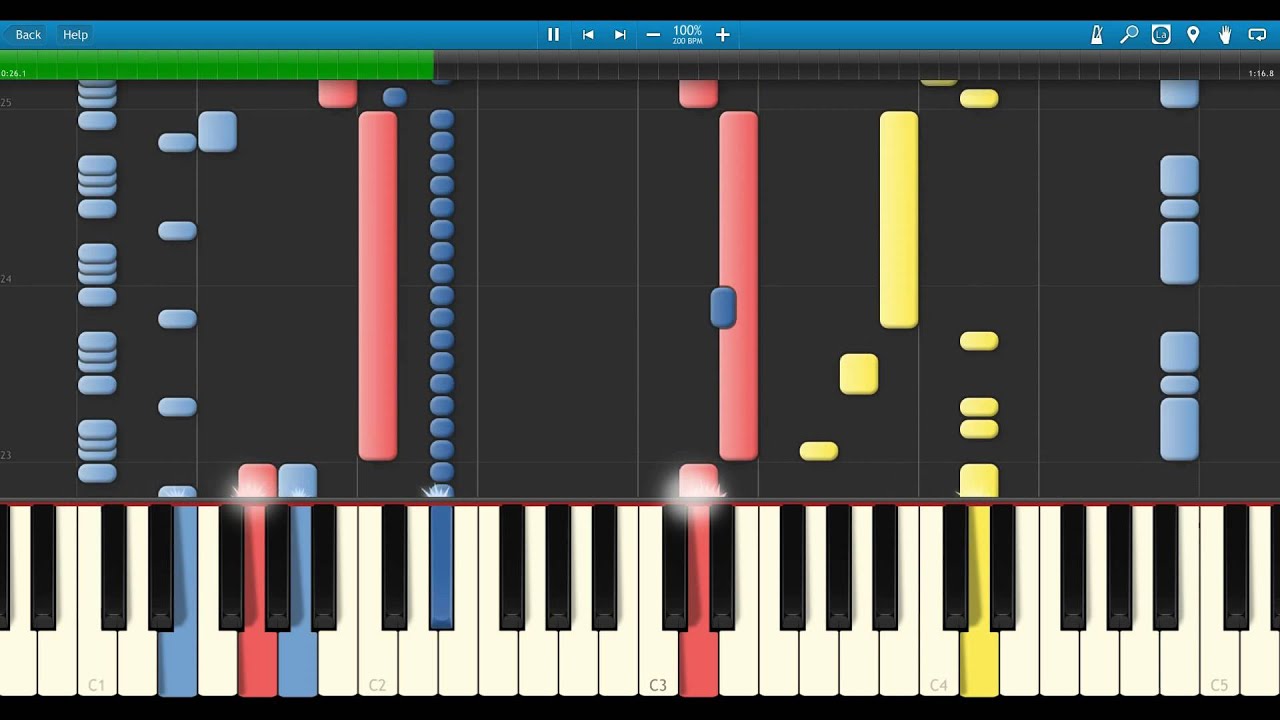 File Select (Menu Theme) - Super Mario 64 Synthesia - YouTube