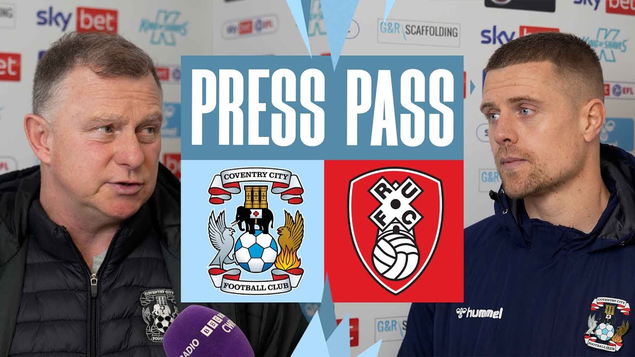 Mark Robins and Jake Bidwell discuss Coventry City's win against ...