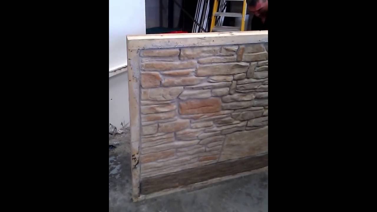 Wallcrete stone effect render - YouTube
