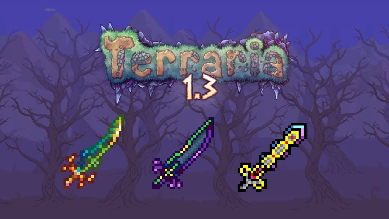 Terraria 1.3 True Excalibur, True Nights Edge, and TerraBlade - YouTube