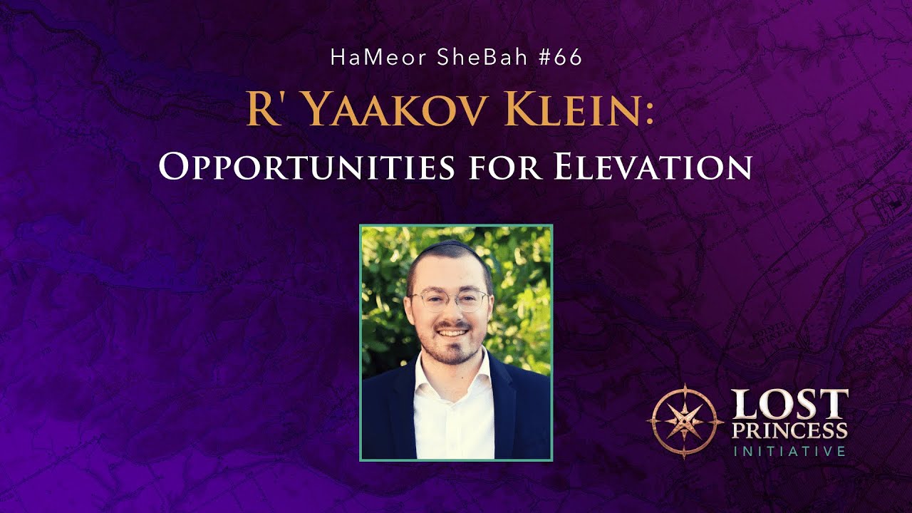 HaMeor SheBah #66: R' Yaakov Klein - Opportunities for Elevation - YouTube