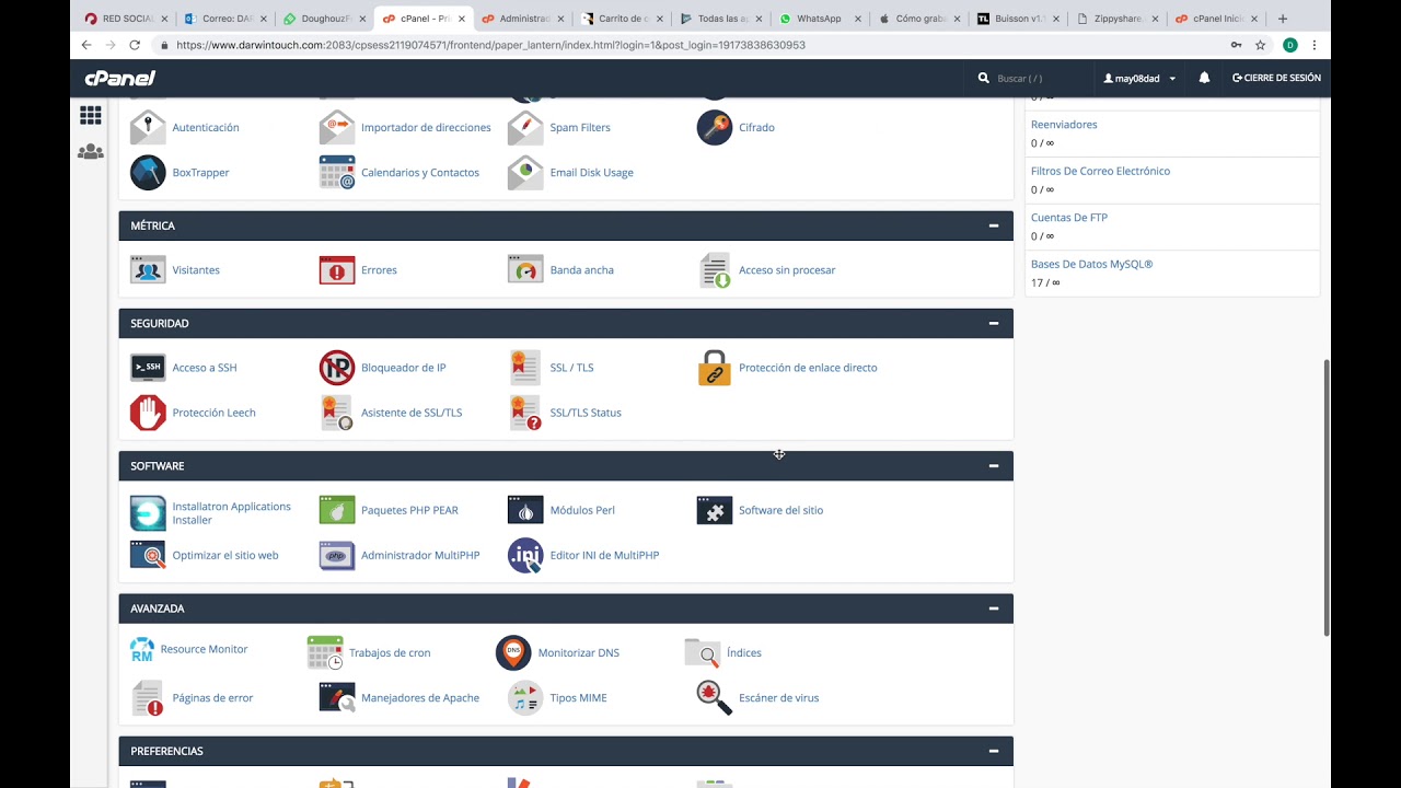 Instalación de Wordpress 2019 desde Cpanel con installatron Facil - YouTube