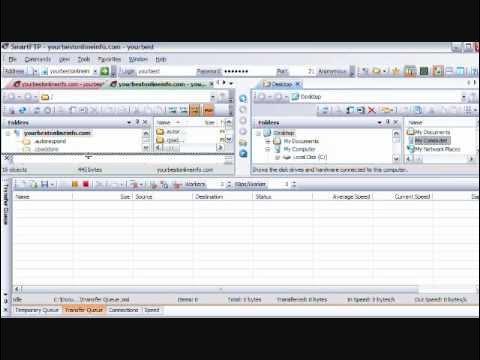 How To Upload File To Your Server Using SmartFTP - YouTube