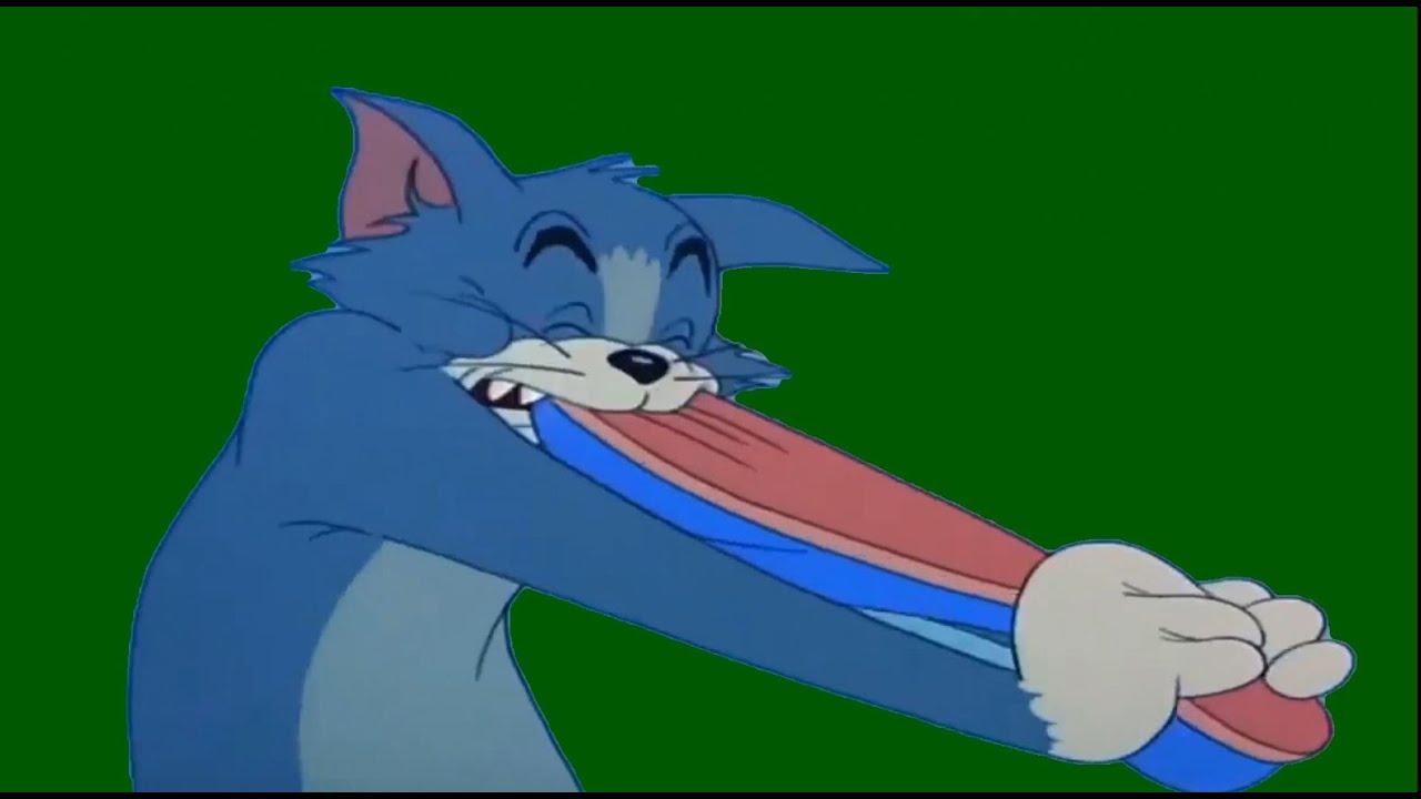 TOM AND JERRY GREEN SCREEN | TOM EATS HIS SHOSE - YouTube