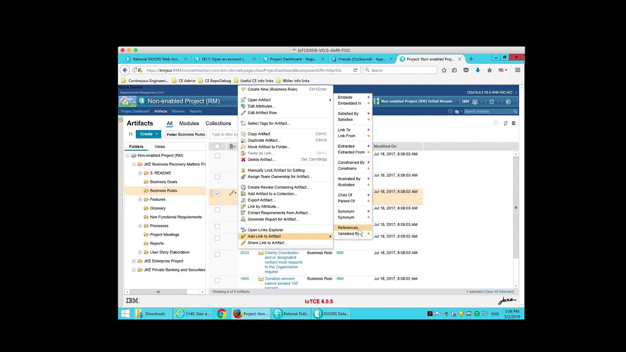 DOORS & DNG Linking - YouTube