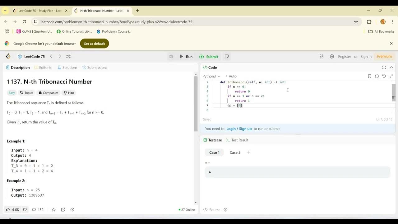 Nth Tribonacci Number - YouTube