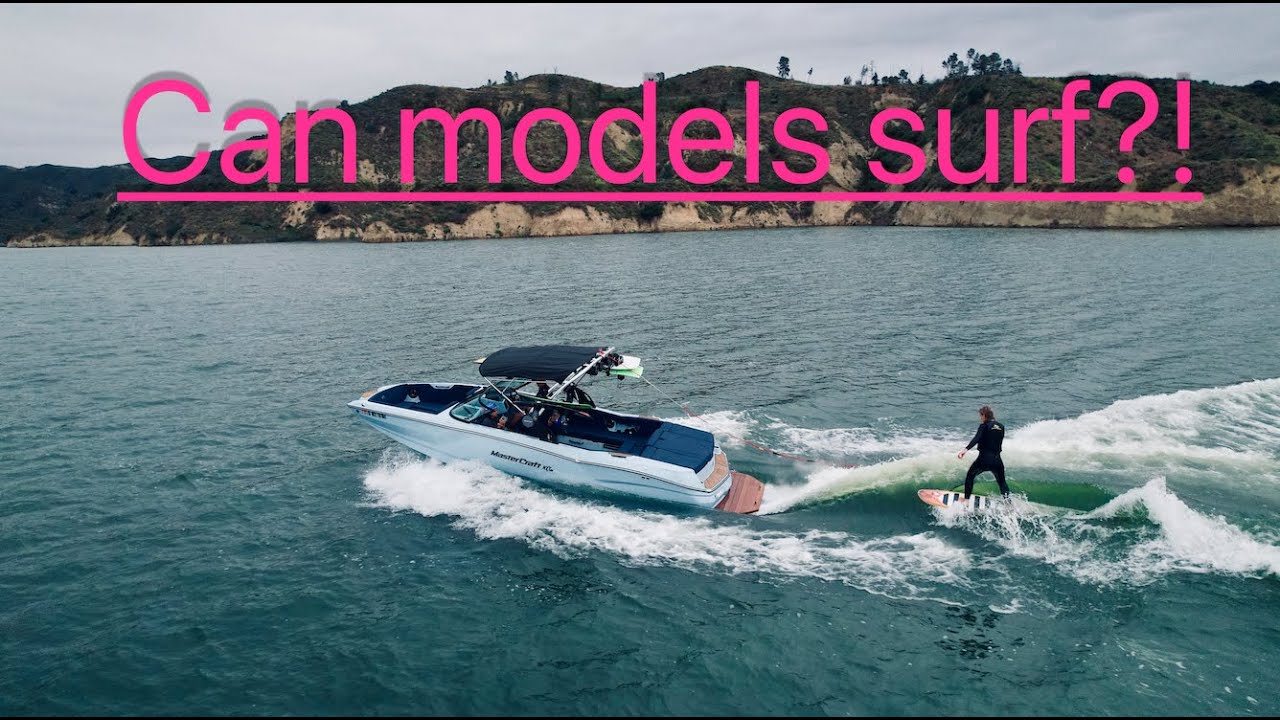Can models surf/wakesurf?! Lake Castaic - YouTube