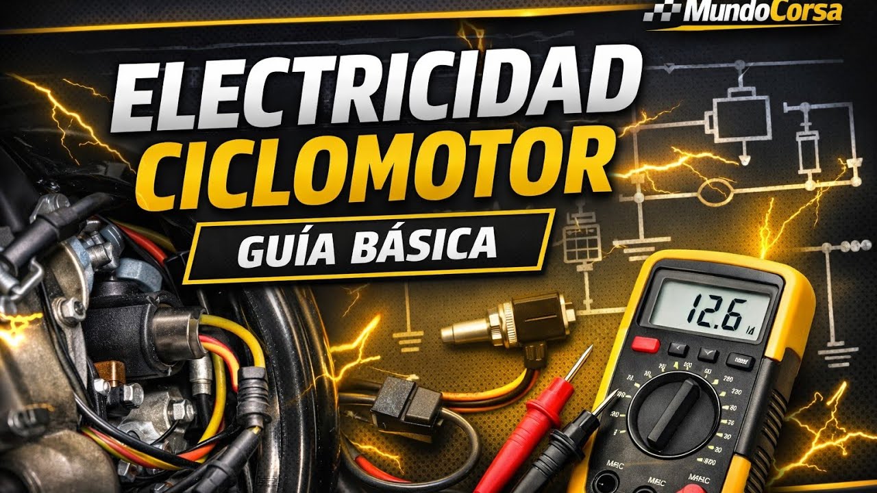 Circuito eléctrico completo de un ciclomotor. Esquema visual. - YouTube