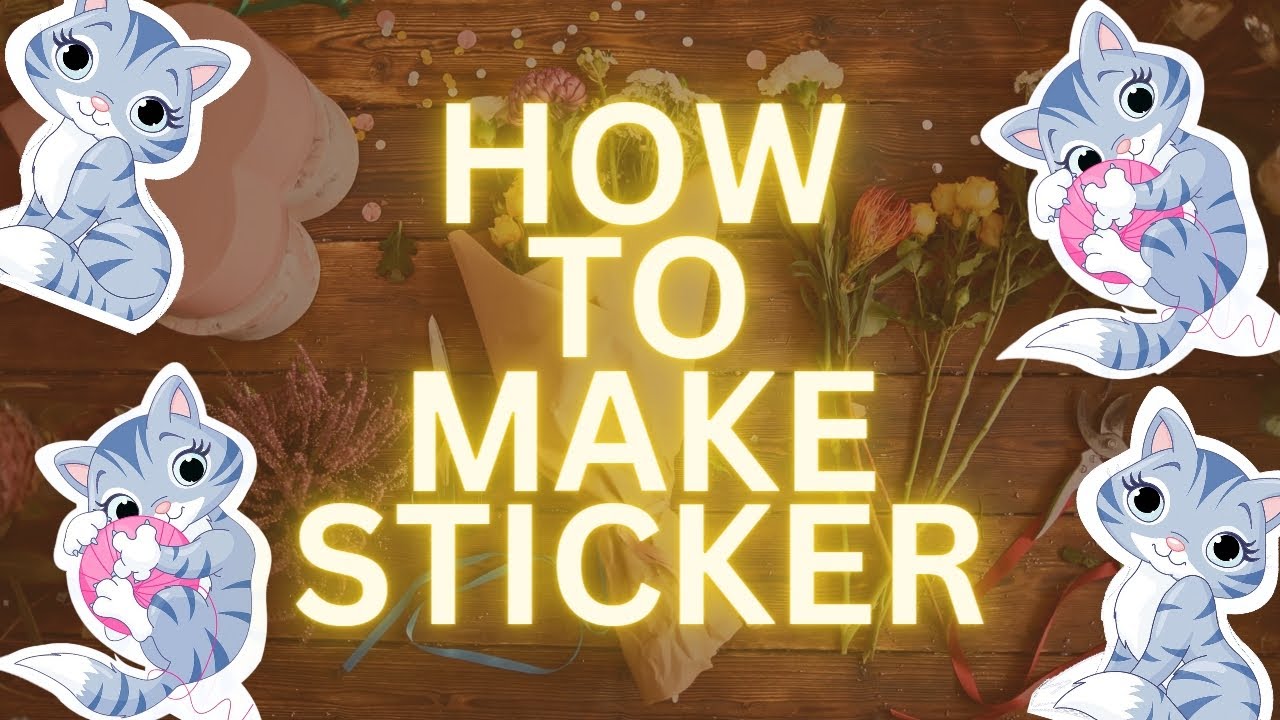How to make Sticker | DIY sticker | How to make Sticker at home | #diy ...