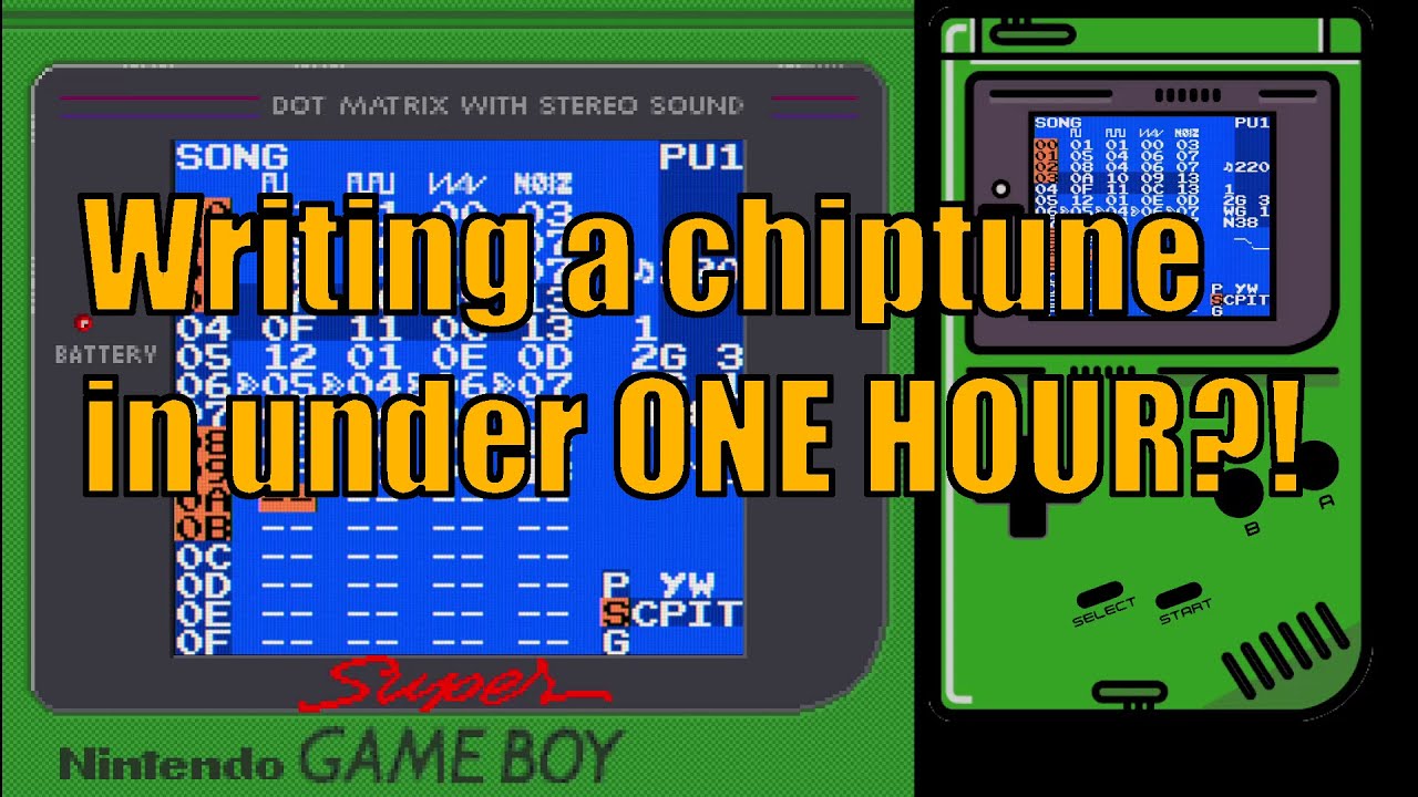 Making a Game Boy chiptune with LSDJ in under ONE HOUR! - YouTube