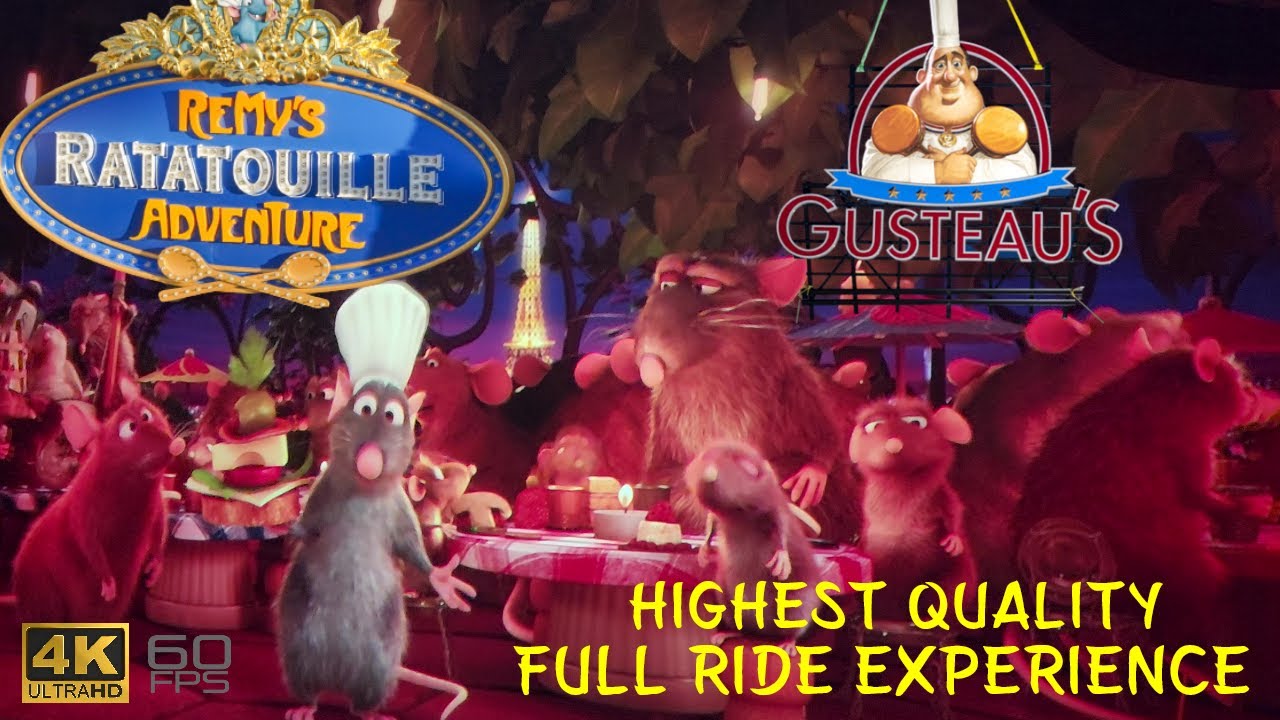 Remy's Ratatouille Adventure in ULTRA 4K60FPS FULL RIDE EXPERIENCE ...