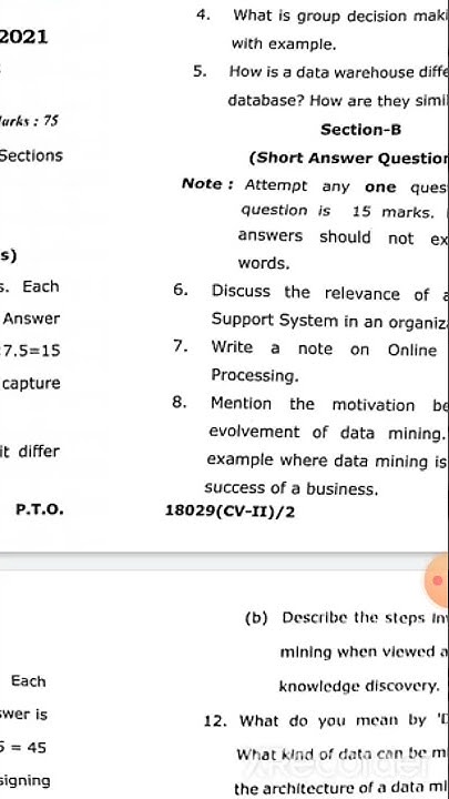 knowledge Management 2021 BCA - 6th sem Question Paper - YouTube