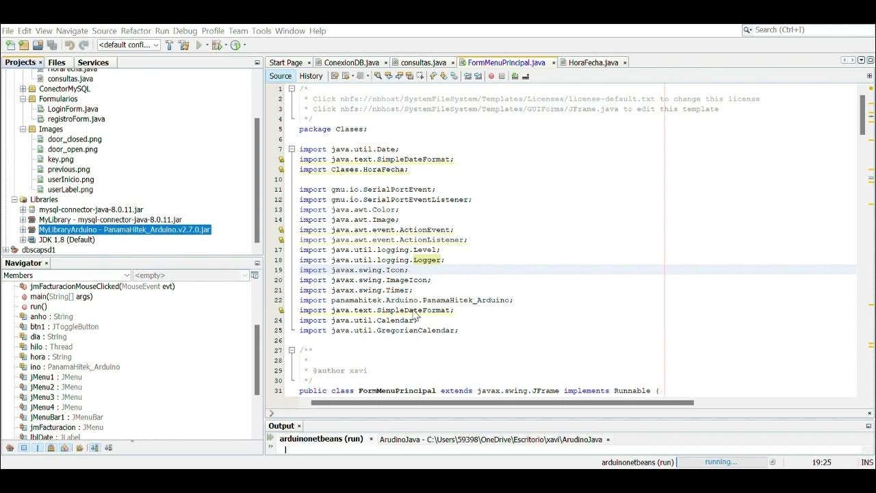 JAVA NETBEANS ARDUINO OSCAR FARINANGO - YouTube