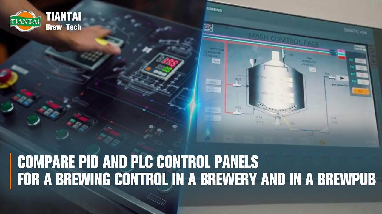 Compare PID and PLC control panels for a brewing control in a brewery ...
