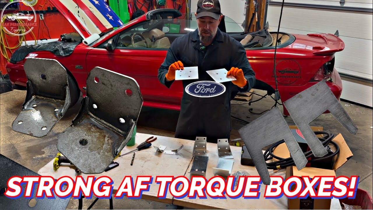 1979-2004 Mustang Upper & Lower Torque Box Reinforcement Install (Bolt ...