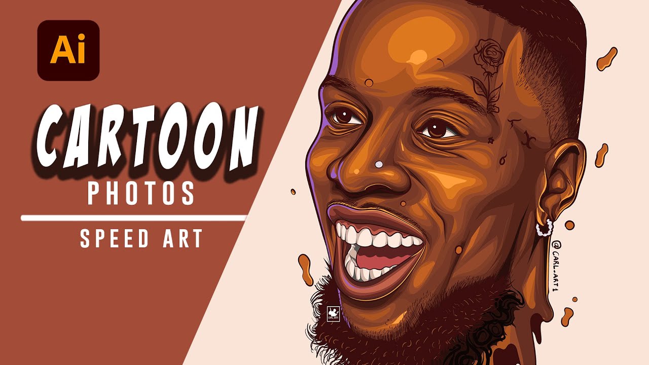 CARTOON TORY LANEZ SATISFYING! |Illustrator Speed Art - YouTube