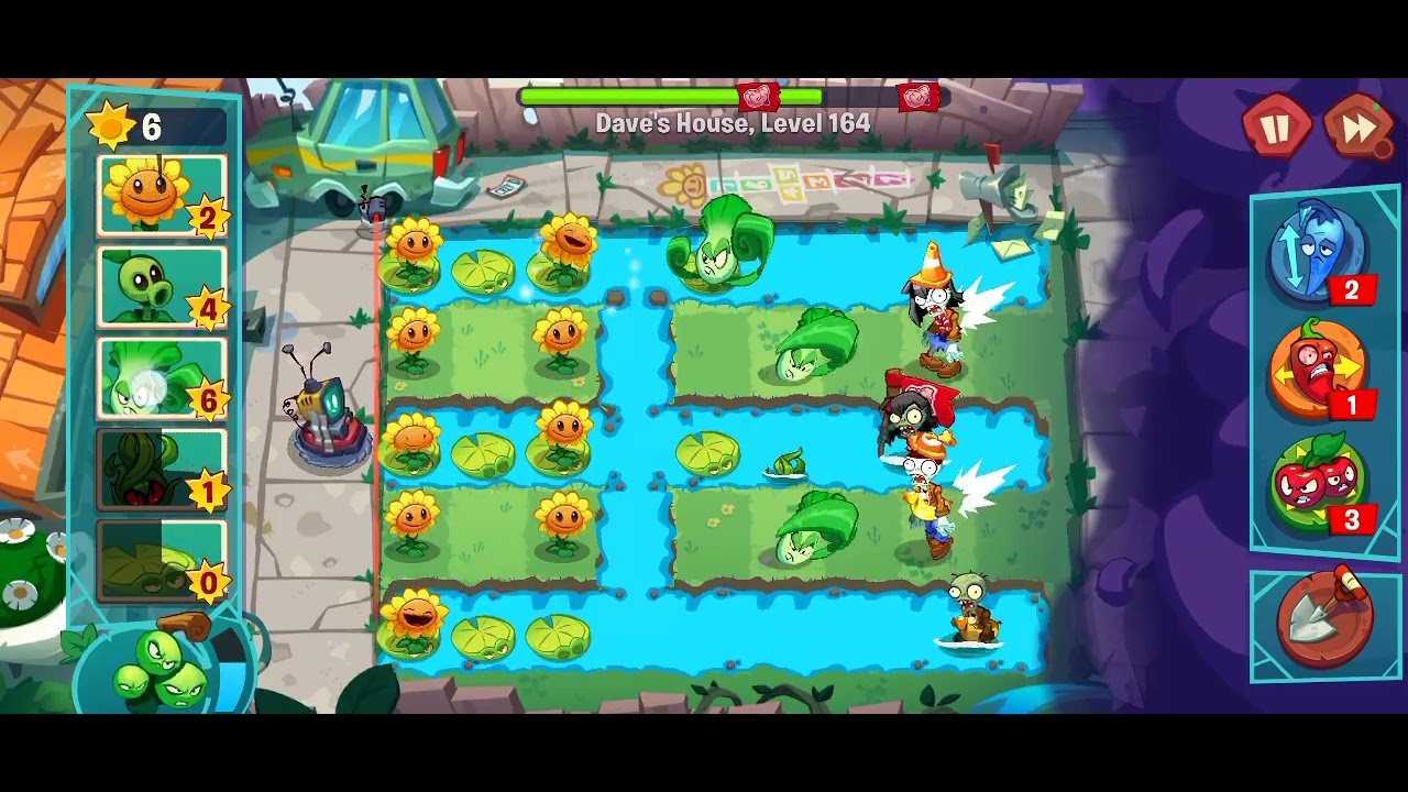 Plants vs Zombies 3 Level 164 - YouTube