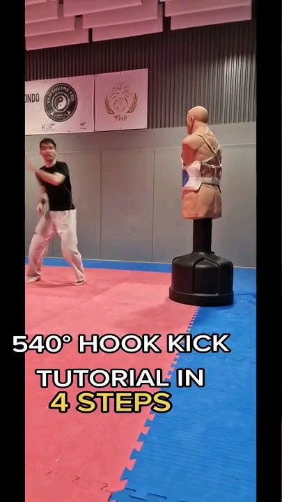 540° HOOK KICK TUTORIAL IN 4 STEPS | #kicktutorial #taekwondo #martialarts #shorts #kickboxing ...