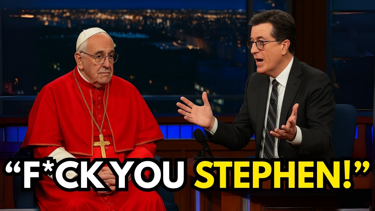 Pope Leo XIV Kicked Off Stephen Colbert’s Show After Heated Clash - YouTube