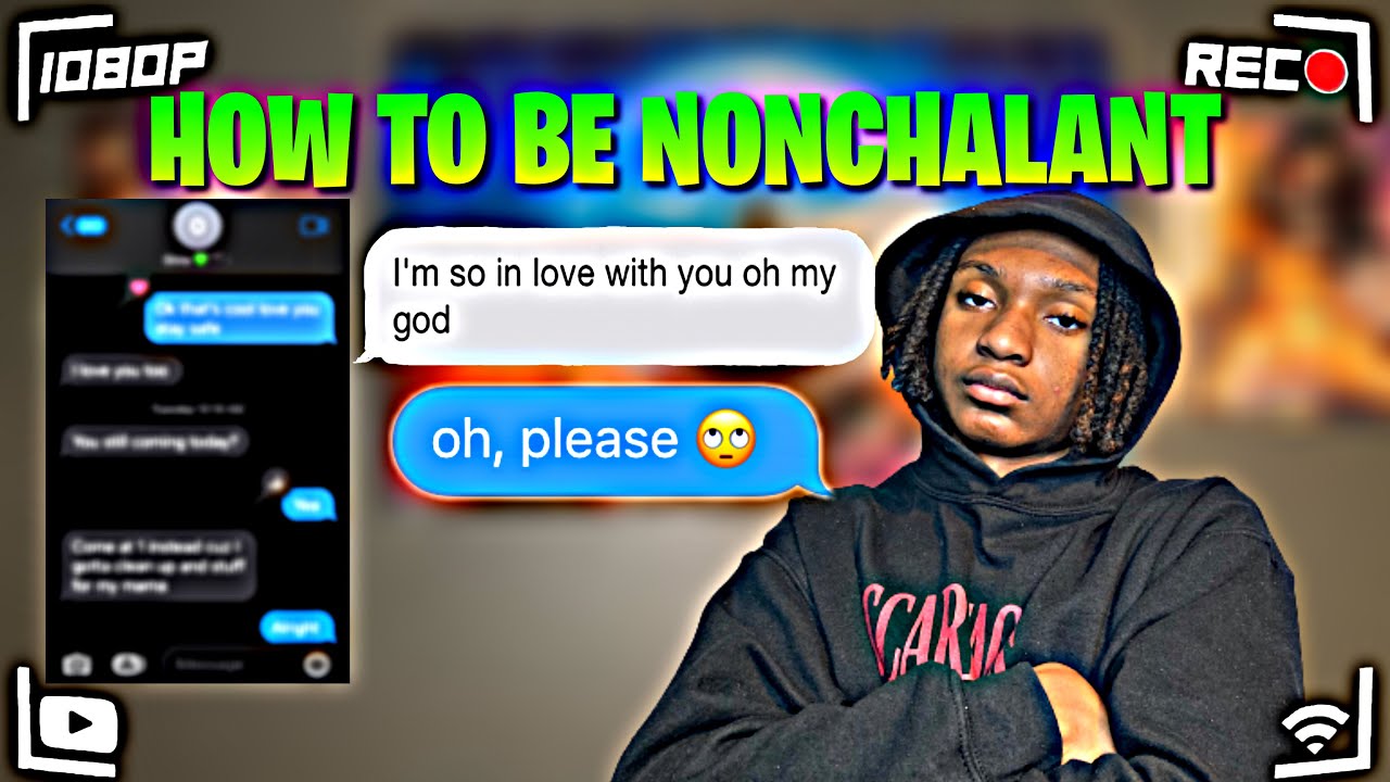 STOP CARING | How To Be NONCHALANT - YouTube