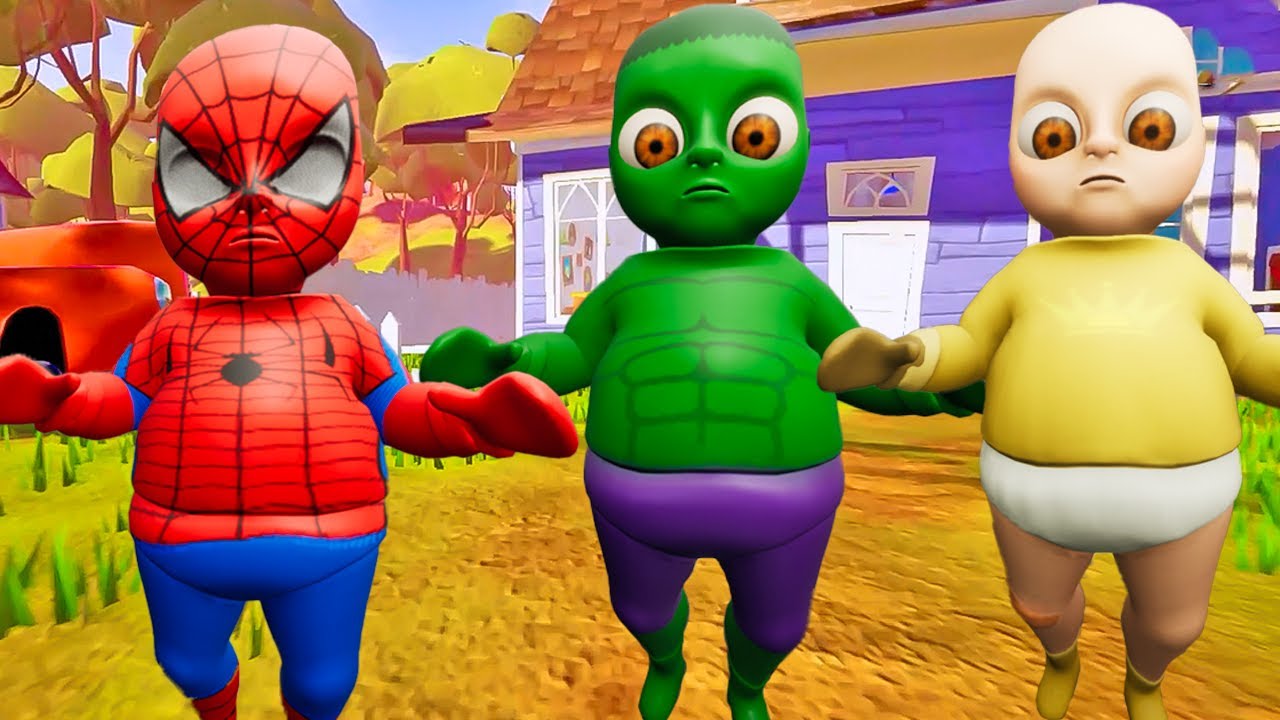 NEW Baby In Yellow VS Hello Neighbor Funny Moments | Experiments with ...