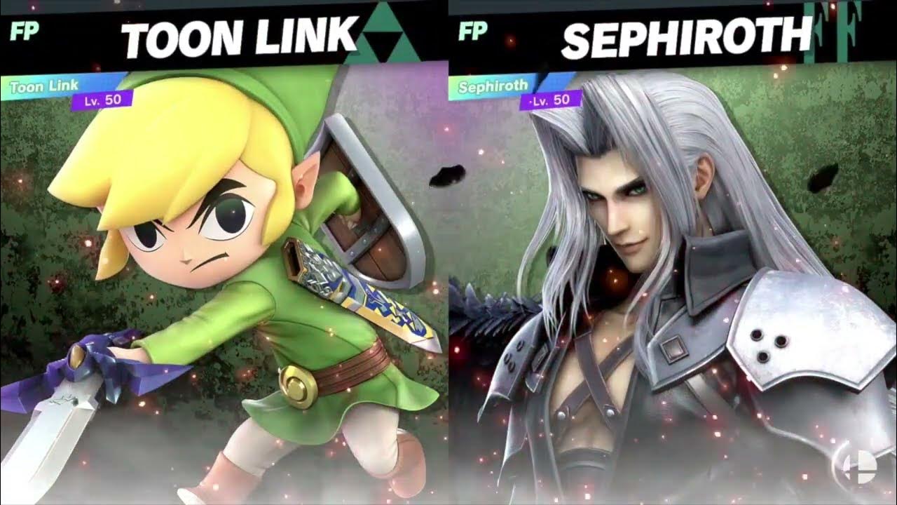 Super Smash Bros Ultimate Amiibo Fights – Toon Link vs the World #86 Toon Link vs Sephiroth ...