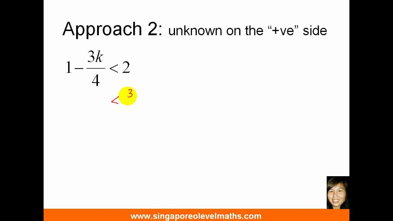 GCE O-Level E-Maths: Linear Inequality Part 1 - Single Inequality Sign - YouTube