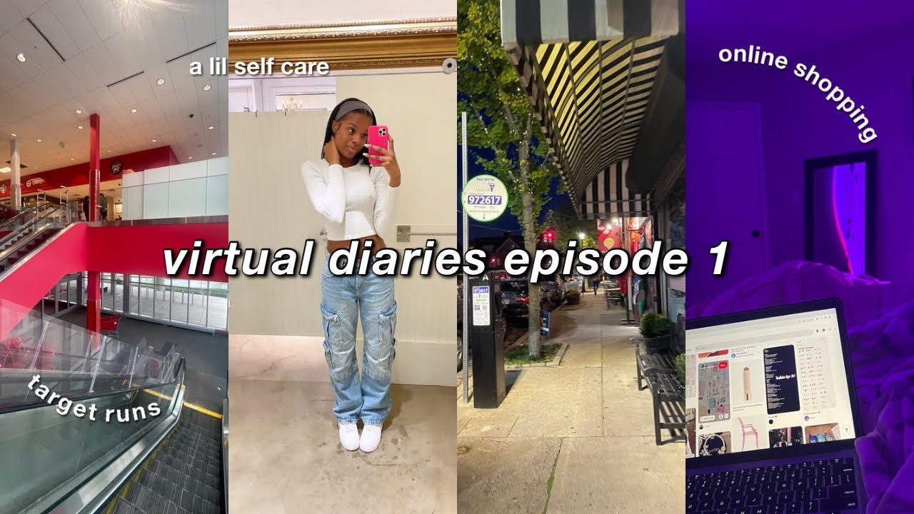 VIRTUAL DIARIES 001: DAYS IN MY LIFE target run, breakfast date, shopping, self care #AriAyanna ...