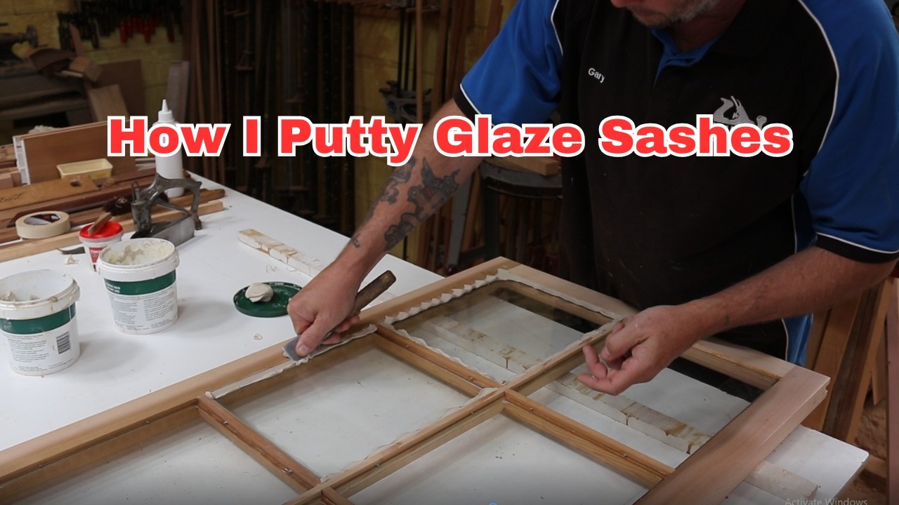 How To Putty Glaze A Window Sash - YouTube