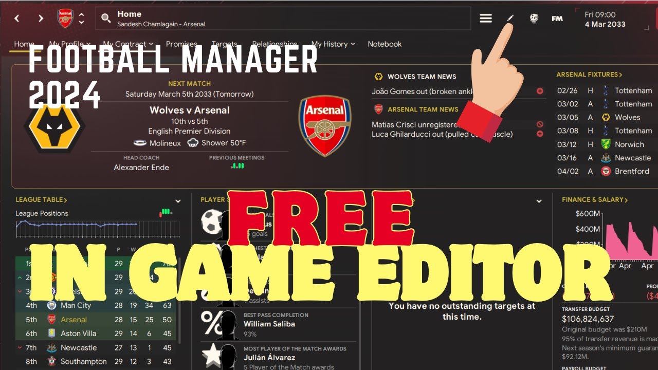 Football Manager 2024 - How to get In game editor for free | EPIC GAMES ...