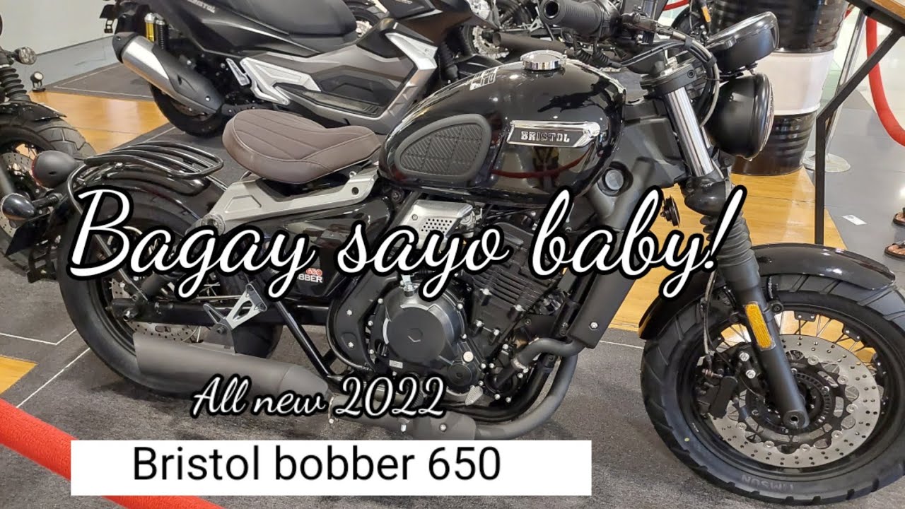 2022 Bristol Bobber 650 Three colors Custom, Cruiser Classic bike - YouTube