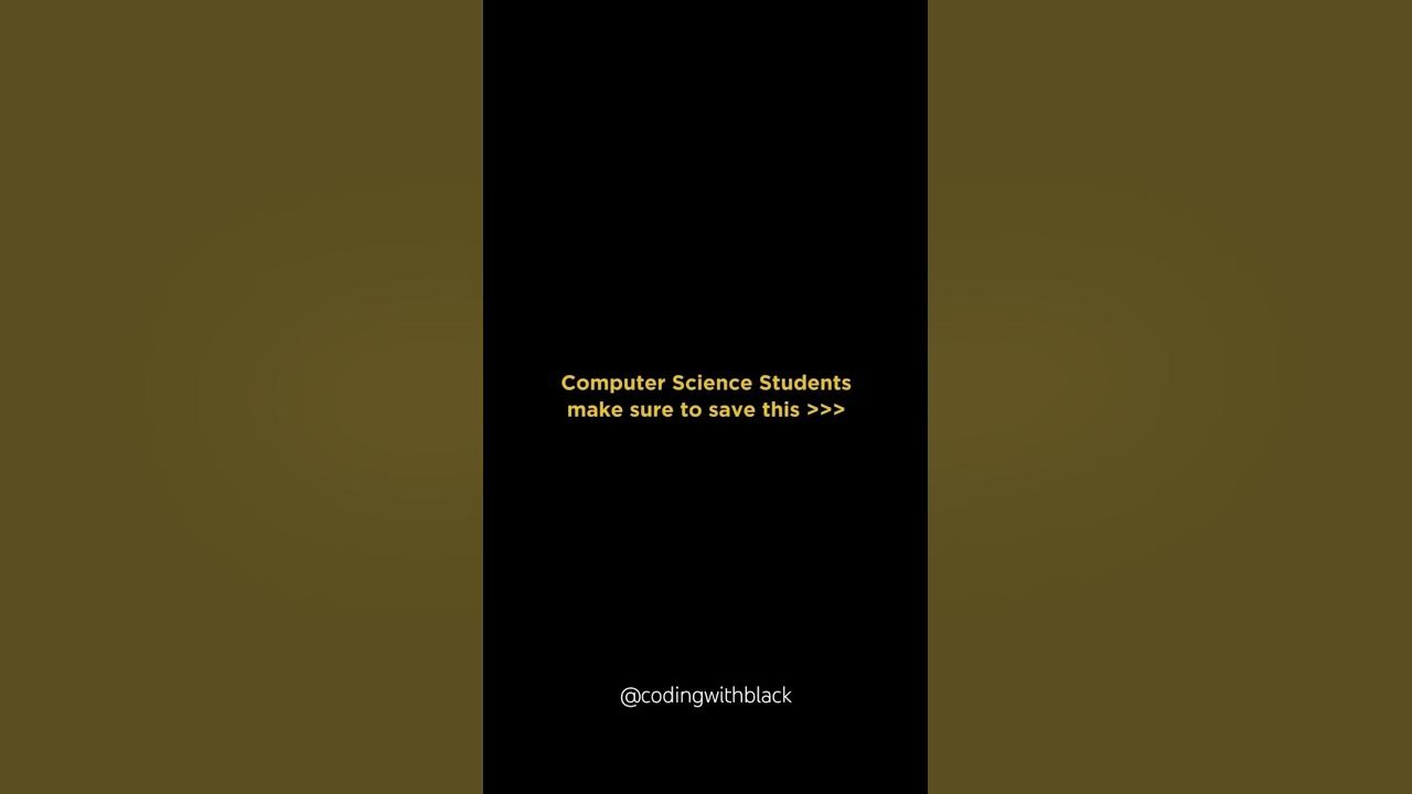 Computer Science Students make sure to save this #coding #codinglife #computerscience #education ...