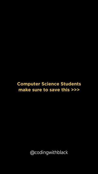 Computer Science Students make sure to save this #coding #codinglife #computerscience #education ...