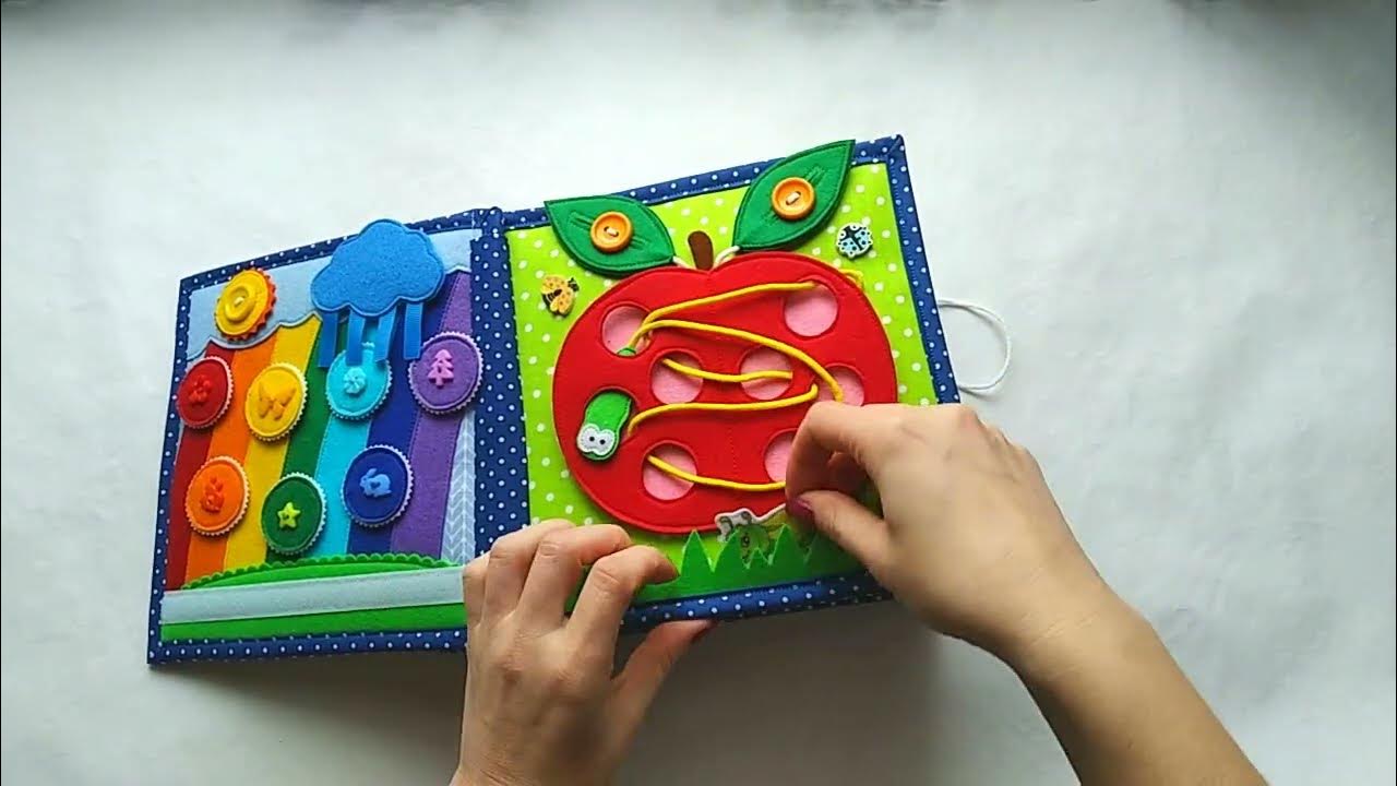 Развивающие книжки из фетра , фетровые книжки , quiet book - YouTube