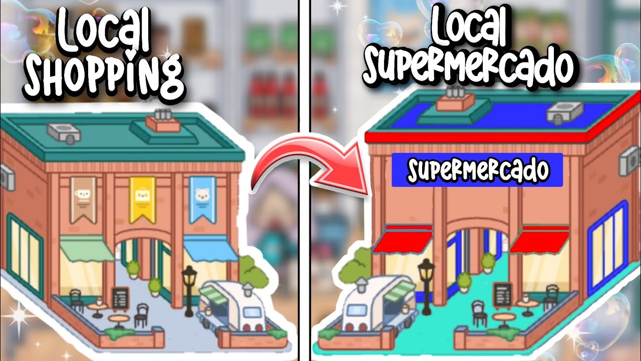 Local Shopping ️ Supermercado 🍓🍇 Mega Shop Design - Toca Life World ...