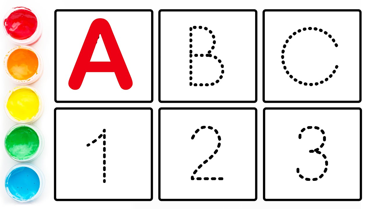 abc & 123 Writing for Kids & Toddlers | abc Drawing Song | Alphabet ...