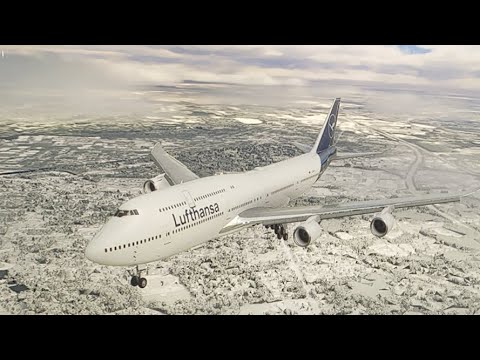 Attempting to Land a HUGE Boeing 747 in a SNOW STORM - YouTube