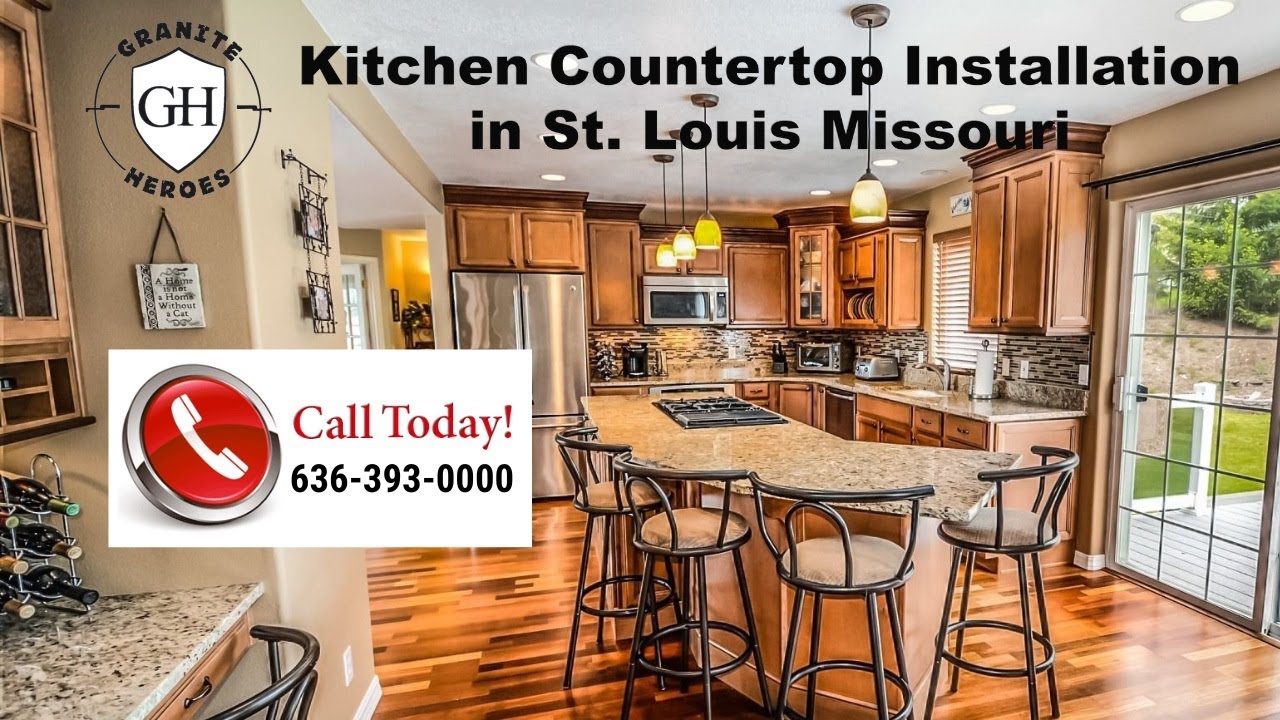 Kitchen Countertop Installation in St Louis Missouri - YouTube