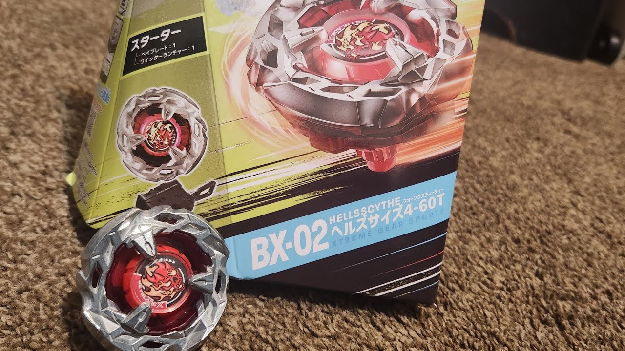 beyblade X - Hell Scythe 4-60T unboxing! - YouTube