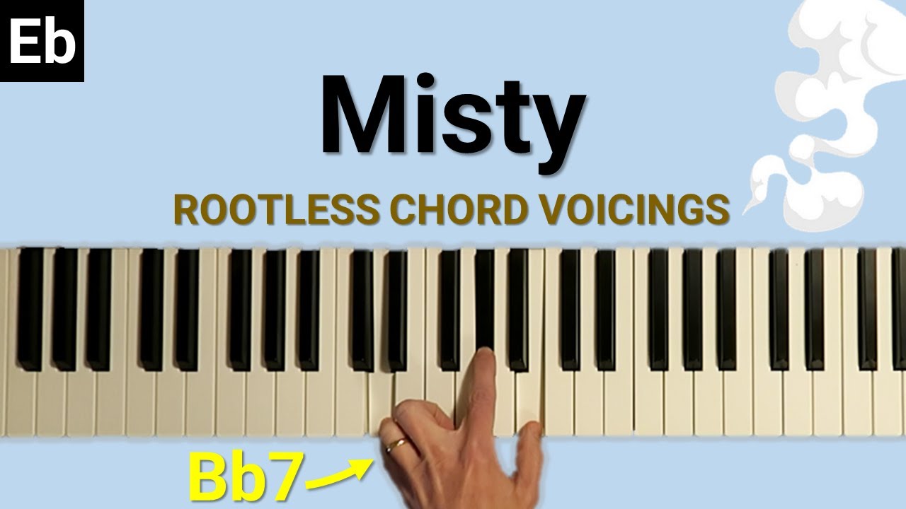 Misty - left hand piano chord voicings (with chord charts) - YouTube