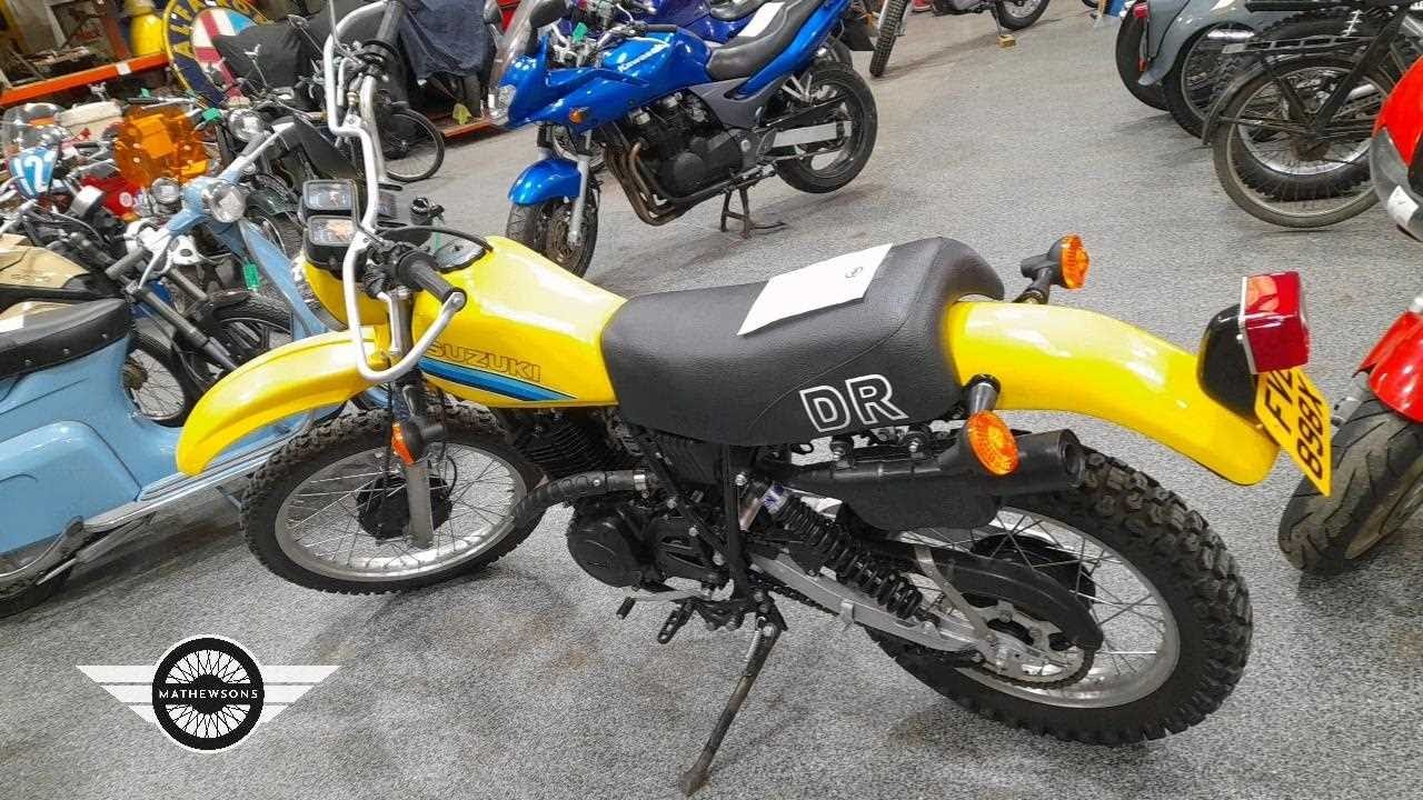 1982 SUZUKI DR500 | MATHEWSONS CLASSIC CARS | AUCTION: 12,13 & 14 MARCH ...