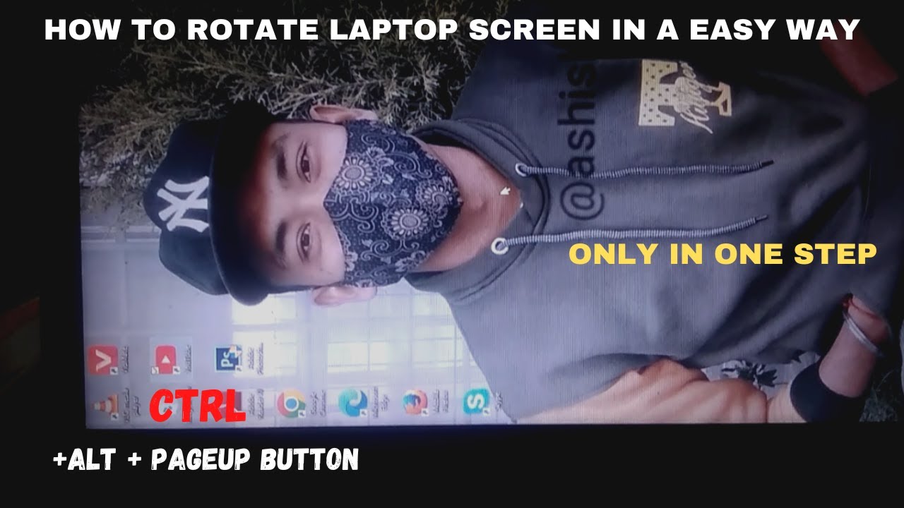Laptop And Desktop Screen Rotation Windows Rotate Monitor 90 Degrees ...