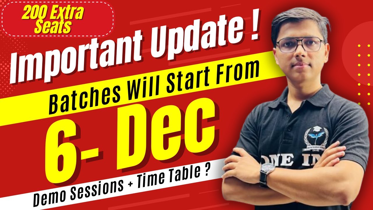 Important Update !! Demo Sessions + Time Table #newindianera # ...