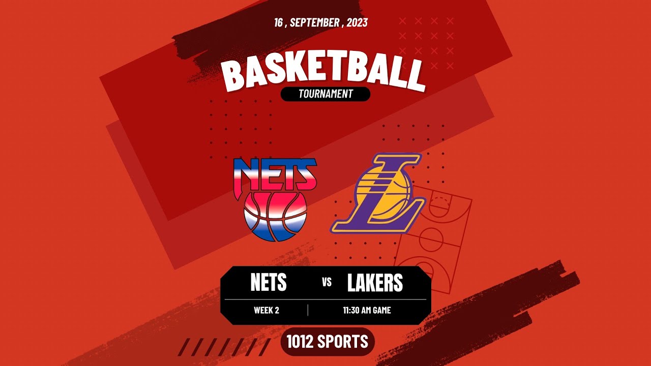 Nets vs Lakers 11:30 Game Week 2 | 1012 Sports Mentoring Program ...