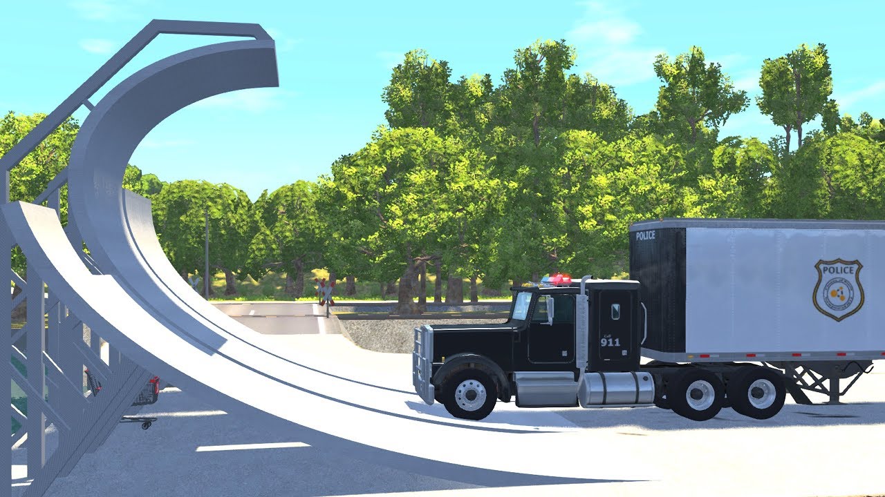 Twisted Ramp Car Crashes - BeamNG Drive - YouTube