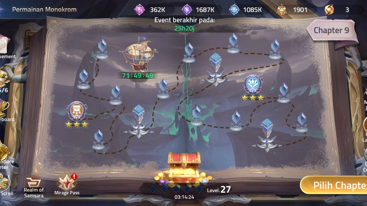 Mirage Trial Chapter 9 Tinted Mirage "Permainan Monokrom" ML Adventure ...